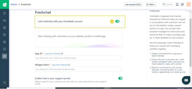 How to Configure Freshdesk Live Chat App in Portal